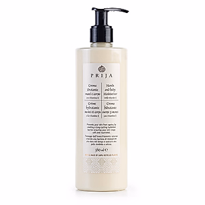 Prija Hands And Body Moisturizer with Vitamin E and Hyaluronic Acid to Protect Against Ageing - Made in Italy with 100% Recyclable Bottle (12.84 Fluid Ounce)