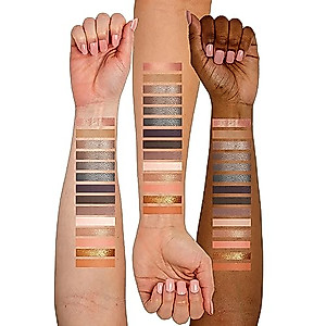 Youngfocus Eye Makeup Brow Contour Kit, 6 Waterproof Eyebrow Powders Palette Set, 5 Eyebrow Stencils,14 Highly Pigmented Eyeshadows, 3 Highlighter Contour Powders, Spoolie/Brush Duo, Eye Brow Wax - Best Gift