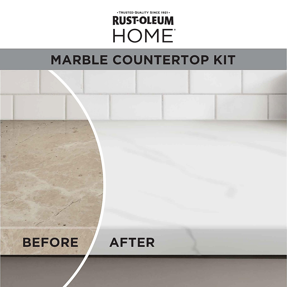 Rust-Oleum 384964 Home Marble Countertop Coating Kit, White