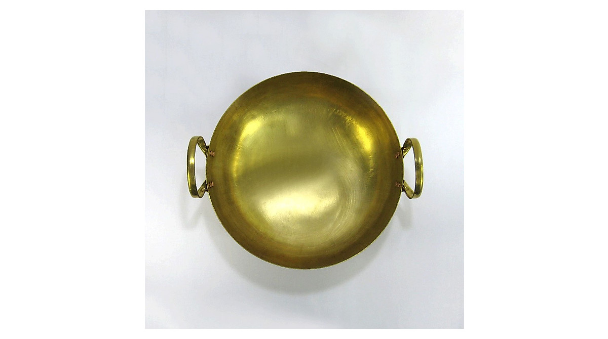 Authentic Thai Brass Wok Pan for Home Cooking & Desserts