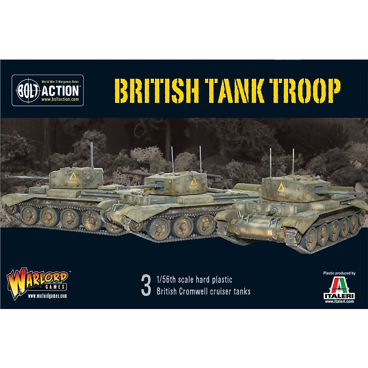 British Tank Troop - 3 1/56th Scale