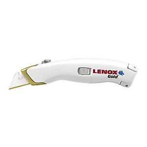 LENOX Tools Utility Knife, Quick-Change, Retractable (20353SSRK1) , White