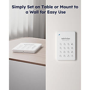 tolviviov Alarm System for Home Security, Door Alarm Systems, App Alerts, 15Piece Kit, No Monthly fee, WiFi Alarm, Door Window Motion Sensor, for Home Security and Kids Safety