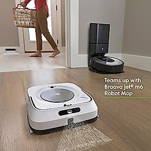 iRobot Roomba i6+ (6550) Robot Vacuum with Automatic Dirt Disposal-Empties Itself for up to 60 Days, Wi-Fi Connected, Works with Alexa, Carpets, + Smart Mapping Upgrade - Clean & Schedule by Room