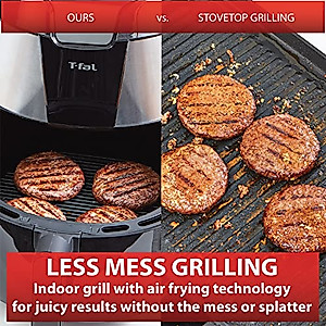 T-fal Easy Fry XXL Air Fryer & Grill Combo with One-Touch Screen, 8 Preset Programs, 5.9 quarts, Black & Stainless Steel