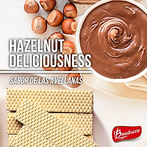 Bauducco Hazelnut Wafers - Crispy Wafer Cookies With 3 Delicious, Indulgent Decadent Layers of Hazelnut Flavored Cream - Delicious Sweet Snack or Desert - 5.0 oz (Pack of 1)