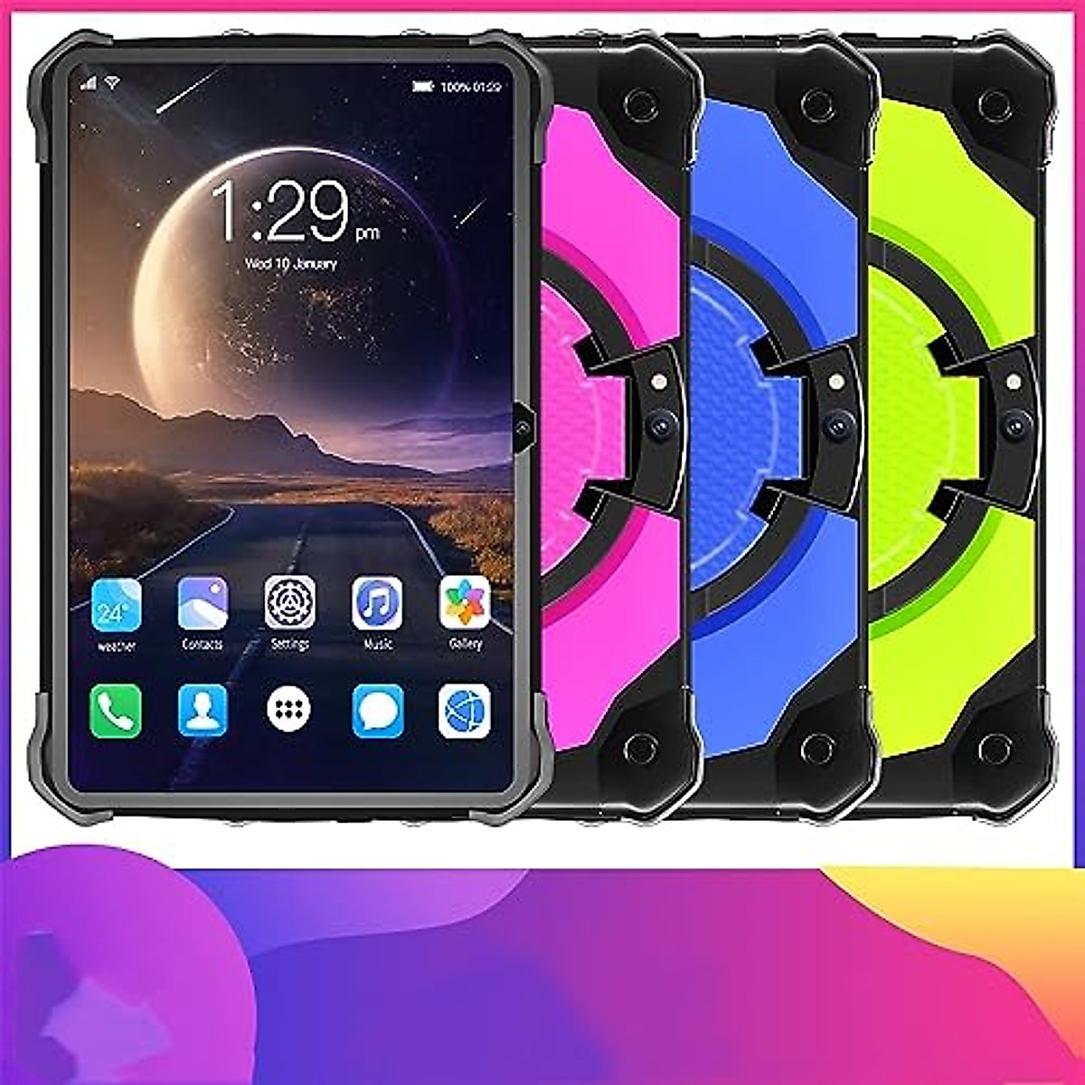 Fufafayo HD 7 Inch Android Tablet IPS High Definition Screen WiFi Bluetooth Voice Call Game Video Learning Tablet Function, Tablet, Learning Tablet, Tablets, Android Tablet