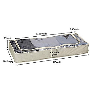 Household Essentials Underbed Storage Chest, Sage Green