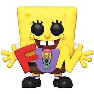Funko Pop! Animation: Spongebob Squarepants - Spongebob & Plankton with Fun Song Letters, Amazon Exclusive