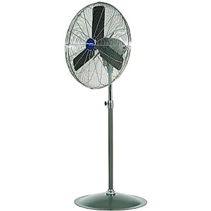 Global Industrial Oscillating Pedestal Fan, 24" Diameter, 1/4HP, 7525CFM