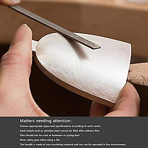 KALIM 2 Sets Carbon Steel File and Diamond File(Total 12pcs), Suitable for Metal, Wood, Jewelry, Model, DIY and Nearly All Uses, Packed in A Carry Bag.