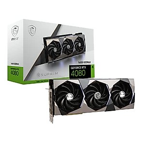 MSI Gaming GeForce RTX 4080 16GB GDRR6X 384-Bit HDMI/DP Nvlink Tri-Frozr 3 Ada Lovelace Architecture Graphics Card (RTX 4080 16GB SUPRIM)