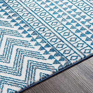 Artistic Weavers Bohemian Moroccan Calliope Area Rug, 5 ft 3 in x 7 ft, Navy