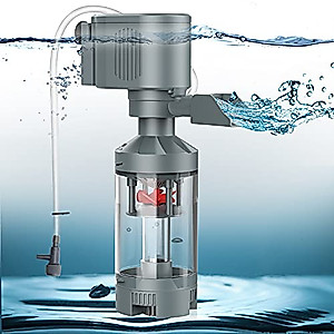 AQQA Aquarium Multifunction Internal Filter,5 in 1 Fish Tank Powerhead,Clean Fish Waste,Circulation Wavemaker,Changer Water,Dissolved Oxygen Water Pump with 3 Suction Cups (8W 210GPH)