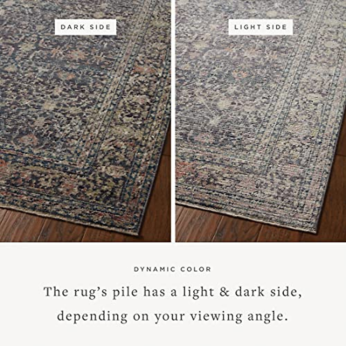 LOLOI Jean Stoffer Bradbury Collection BRU-01 Midnight / Multi 9'-0'' x 12'-0'' Area Rug