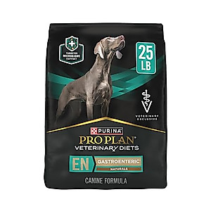 Pro Plan Veterinary Diets Purina EN Gastroenteric Naturals with Added Vitamins, Minerals and Nutrients Canine Dry Natural Dog Food - 25 lb. Bag