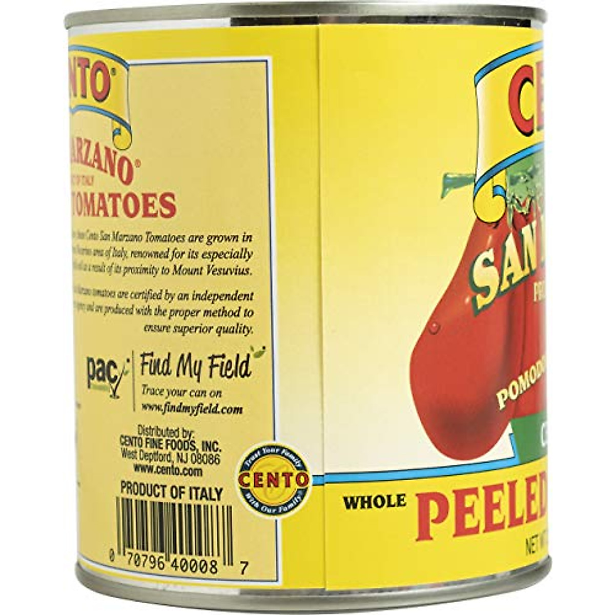 Cento Certified San Marzano Whole Peeled Plum Tomatoes, 28 Ounce , Pack Of 6