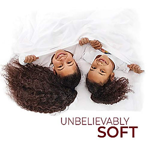 Mellanni Extra Deep Pocket Sheet Set + Waterproof Mattress Pad Bundle&Save - Bundle Includes: 4pcs Extra Deep Pocket Sheets up to 21" and Waterproof Mattress Pad 21" (King, White)