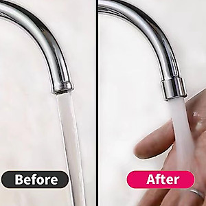 TSBSHum Bathroom Sink Aerator,2.2 GPM Faucet Aerator, Made of Solid Brass and Stainless Steel,55/64 Inch Female Thread Faucet Replacement with Gasket,For Kitchen and Bathroom,4PCS(Silver)