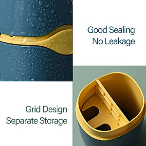 Detachable Travel Toothbrush Holder, Portable Toothbrush Case 3 in 1 Toothpaste Travel Case Holder Plastic Toothbrush Container Toothbrush Storage Box for Travel,Business,Camping, Daily Uses (Green)