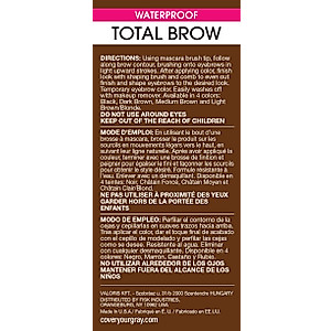 Cover Your Gray Total Brow Eyebrow Sealer and Color - Dark Brown