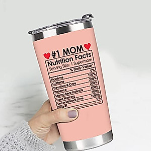 Mothers Day Gifts for Mom from Daughter, Son, Kids - Ideas Gifts for Mom on Mothers Day - Mom Birthday Gifts - Funny Birthday Gifts for New Mom , Mother In Law - Presents for Mom - Mom Tumbler 20oz