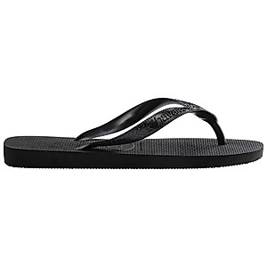 Havaianas Men's Top Flip Flop Sandal, Black, 11-12 M US