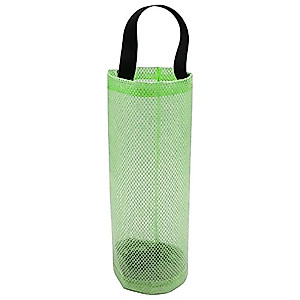Rubbish Bags Dispenser for Kitchen, Hanging Mesh Folding Garbage Bags Organizer, Trash Bags Recycling Grocery Pocket Containers