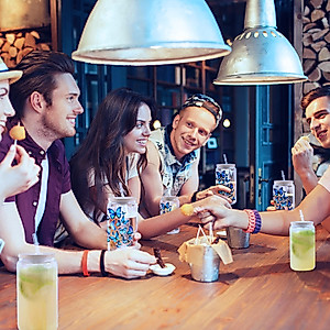 HTVRONT 8 PCS Sublimation Glass Cups Clear -16oz Sublimation Glass Tumbler with Bamboo Lid - Sublimation Blanks for Sublimation, Painting and HTV Vinyl Crafts