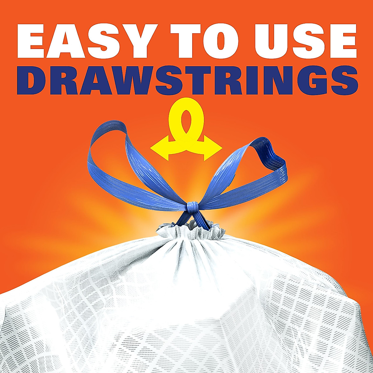 Hefty Ultra Strong Tall Kitchen Trash Bags, Clean Burst Scent, 13 Gallon, 40 Count