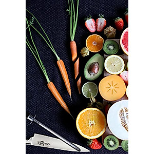 KUMA Kitchen Knife Sharpener - USER FRIENDLY - 8 Inch Steel Honing Rod for Sharpening your Chef's Knife, Carving Knife, Chopping Knives, And More! - Easily Hone & Recover Your Sharp Edge Today!