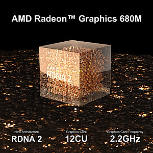 GEEKOM Mini PC AS6, AMD Ryzen 9 6900HX, AMD Radeon 680M Graphics, 32GB DDR5+1TB PCIe Gen 4 SSD Mini Computers Windows 11 Pro Desktop Computer Support Wi-Fi 6E/Bluetooth 5.2/USB 4.0/2.5Gbps LAN/8K