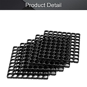 Bettomshin 5Pcs 8x9 Cell Spacer 18650 Lithium Battery Plastic Holder Bracket for DIY Battery Pack 18.5mm Hole Dia