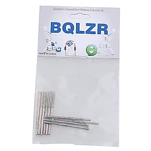 BQLZR 2MM Silver Extended Gems Drill Bits Bowlder Pearls Jewelry Agates Hole Coated Drill Bits Pack of 10