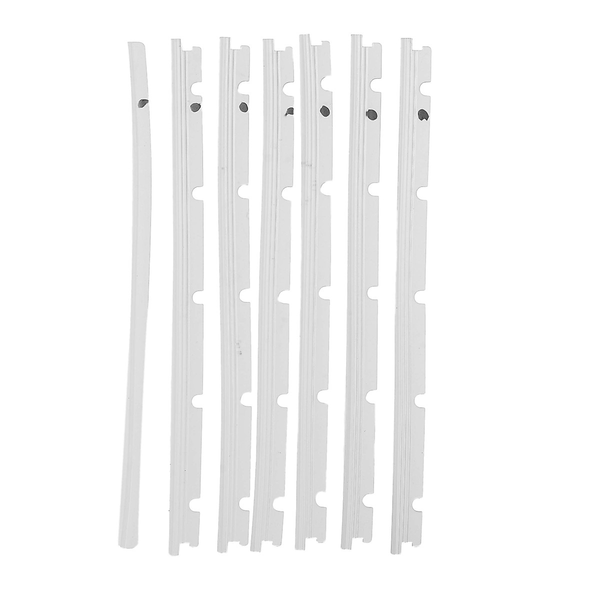 KingBra Vacuum Cleaner Accessories Replacement 6pcs Roller Brush Strips + 1pcs Protective Strips Cleaner Compatible with Neato XV Series XV-11 XV-12 XV-14 XV-15 XV-2 (7pcs per Pack,Transparent)