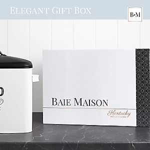 Extra Large White Bread Box with Black Lid - Bread Boxes for Kitchen Counter - Holds 2+ Loaves for All Your Bread Storage – Farmhouse Kitchen Vintage Bread Storage Container and Counter Organizer