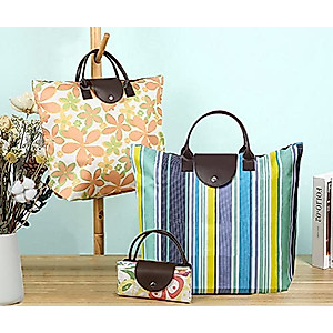 Collapsible Trolley Bags Folding Shopping Cart with Wheels - Reusable Grocery Bags (B09Y2SZ138)