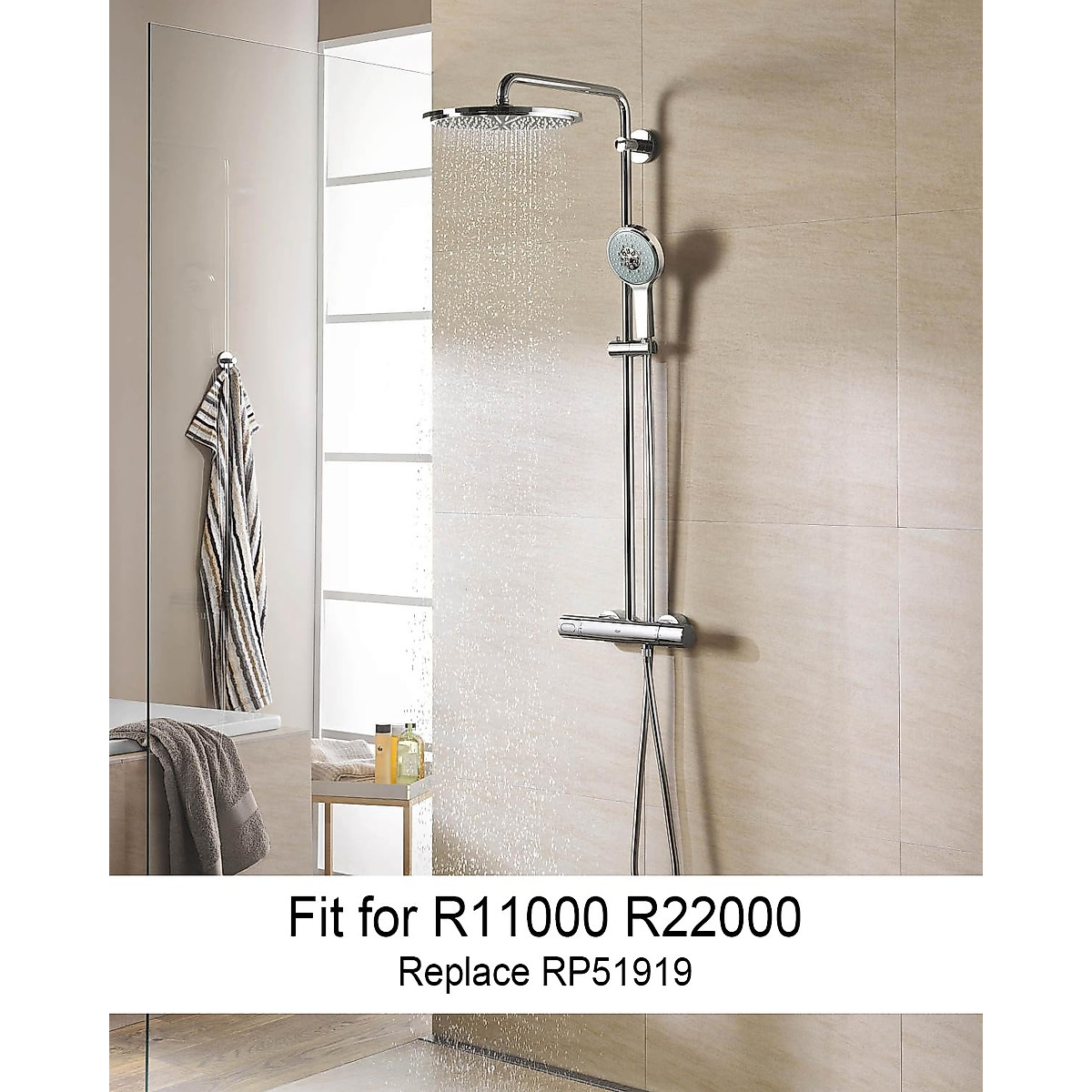 6 Setting Diverter Cartridge Replace RP51919 Fit for R11000 R22000, 6 Way Shower Faucet Valve Brass Faucet Replacement