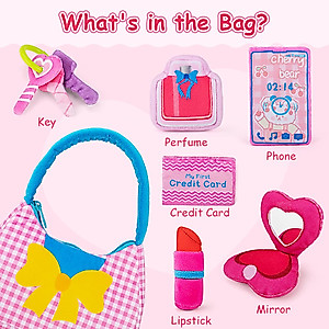 Toddler Purse Baby Girl Toys,Prentend Play Purse for Little Girls Princess1 2 3 4 Years Old, My First Purse Toddler Toys Set with Accessories Perfect for Baby Girl Gifts on Birthday Valentine's Day