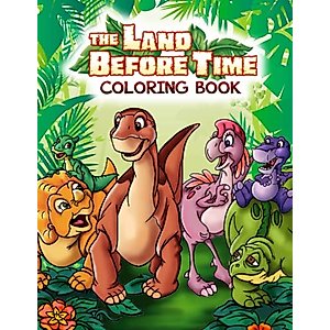 The Land Before Time Coloring Book: Coloring Book for Kids Ages 2-13 With Easy and Fun Coloring Pages Paperback