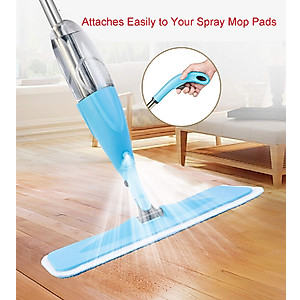 JDWG 4 Pack Mop Head Replacements Pads Microfiber Cleaning for Most Spray Mops and Reveal Mops, Wet & Dry Home Commercial Cleaning. (Grey)