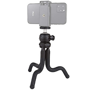 PULUZ Flexible Camera Tripod, Mini Octopus Flexible Tripod Holder with Ball Head for oPro/Action Cam/DSLR Canon Nikon Sony, Smartphone Size: 9.84X1.77inch