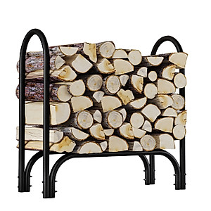 Fire Beauty Firewood Rack Log Holder,Log Storage Holder,Storage Rack,Firewood Stacker for Fireplace Indoor Outdoor(Middle)