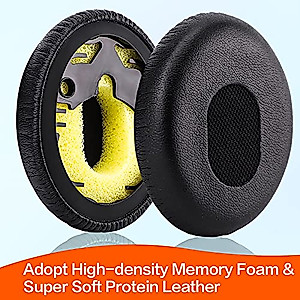 Cuziss QuickFit Replacement Ear Pads Cushions with Memory Foam for Bose On-Ear OE, OE1, QuietComfort QC3 Headphones Earpads, Headset Ear Cushion Repair Parts