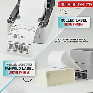Arkscan 2054K-AP Auto Peel Shipping Label Printer, Separate Label from Backsheet Automatically, Print on Windows Mac Chromebook via USB, Print Wireless for Bluetooth on Windows ONLY, UPS USPS FedEx