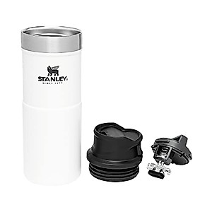 STANLEY Trigger Action Travel Mug 0.35L - Keeps Hot For 5 Hours - BPA-Free - Thermal Mug For Hot Drinks - Leakproof Reusable Coffee Cup - Dishwasher Safe - Polar