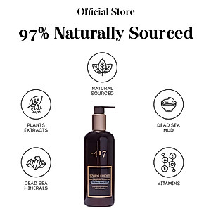 -417 Dead Sea Cosmetics Replenishing Moisture Mineral Shampoo - Cleansing & Nourishing - Perfect Solution For Beautiful Healthy Hair - with Aloe Vera & Sweet Almond Oil 11.83 fl oz.