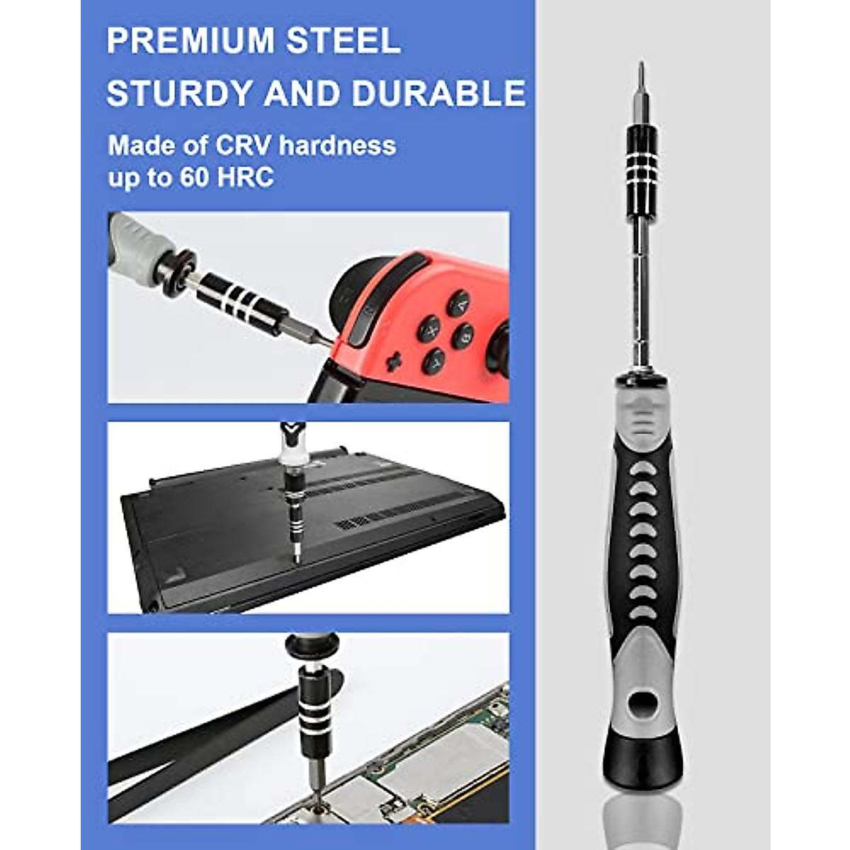 Precision Screwdriver Set 130IN1: Easytime Small Screwdriver Kit- Mini Screwdriver Repair Tool Kit for PC Electronics Computer Laptop iPhone Mac PS5 Game Console Eyeglass Toys DIY