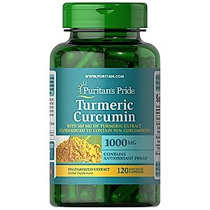 Turmeric Curcumin by Puritan's Pride, 1000mg, 120 Rapid Release Capsules