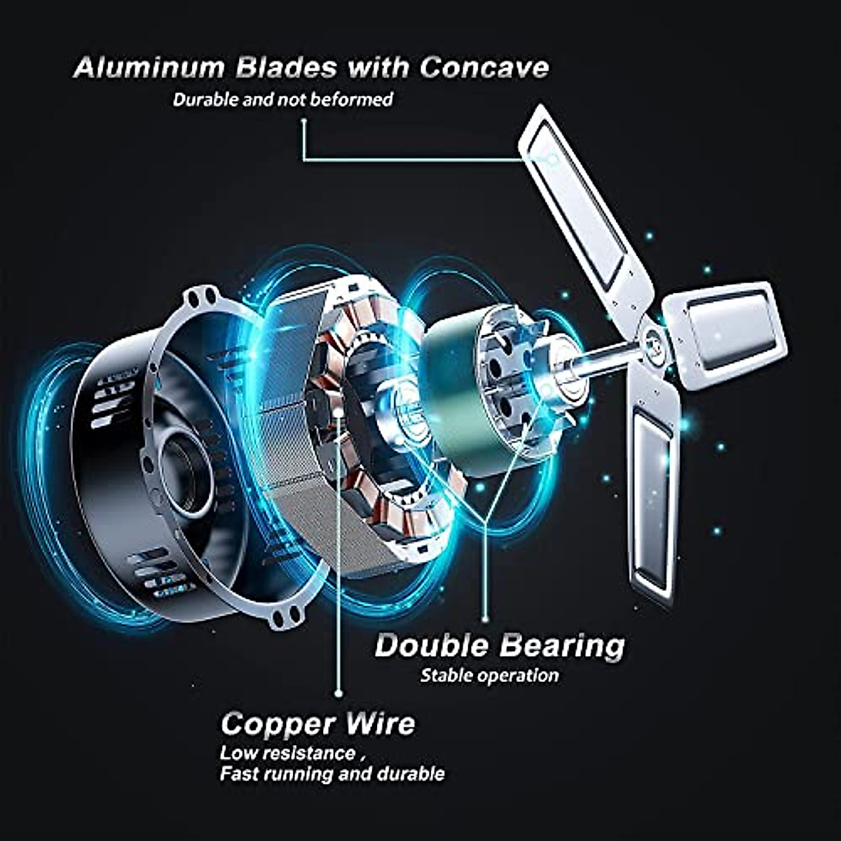 WARMLREC Industrial Fan 24 Inch Heavy Duty Drum 3 Speed 8100 CFM Air Circulation High Velocity Fan For Warehouse, Workshop, Factory, Commercial, Residential and Greenhouse Black